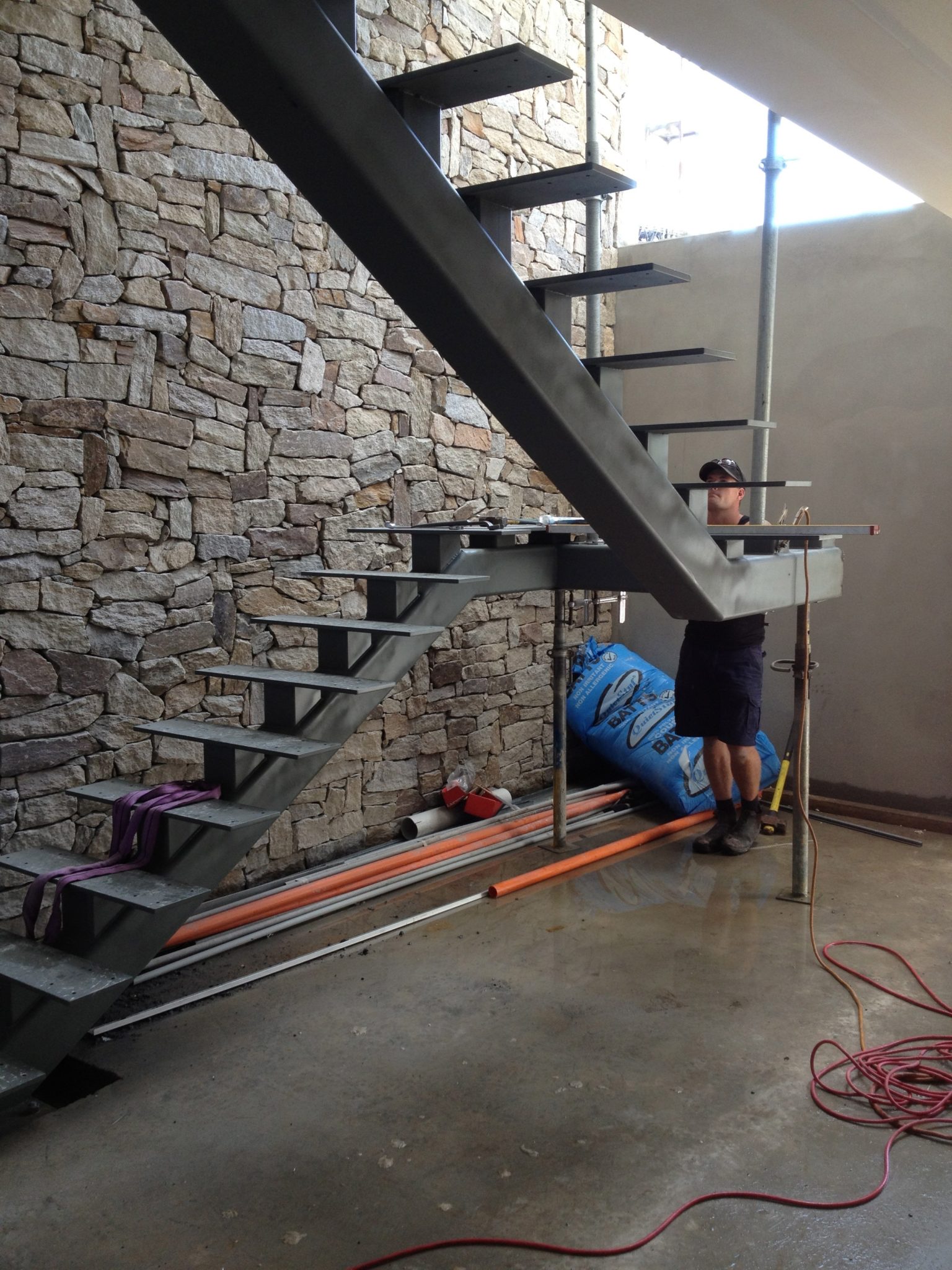 Architectural Steel Stair Stringers – Commercial – Freshwater - Steel ...