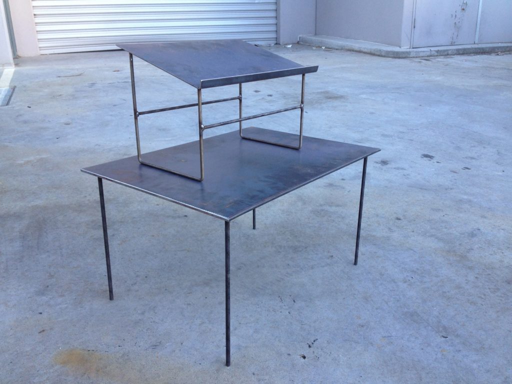 Custom Steel Table and Architectural Drawing Board - Steel Fabrication ...