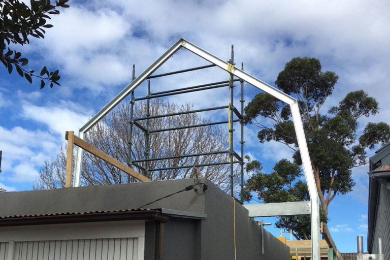 Gable Fascia Frame – Residential – Lilyfield - Steel Fabrication Services